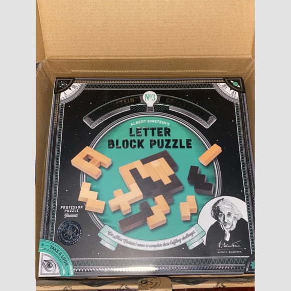 Amazon | Toys | Albert Einsteins Letter Block Puzzle The Einstein ...